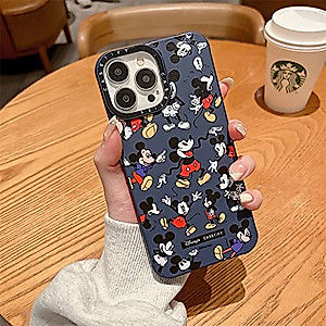 WQCuqu Catoon Mouse Phone Case for iPhone 13/14 Cover Case, Silicone TPU Anti-Drop iPhone13/14 Blue