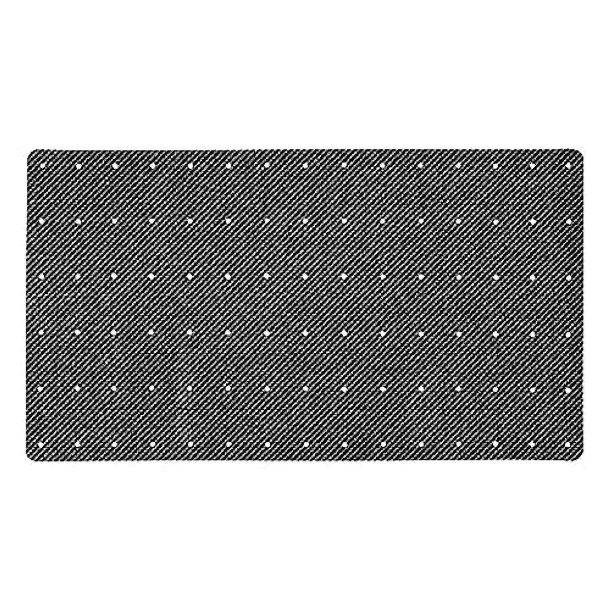 Bath Tub Shower Mat - Anti-Slip PVC Material 15.1x26.8 in, Gentle Cushioning Quick Drying Suction Cups Reliable Solution - Black Texture Pattern Non-Slip Floor Mat