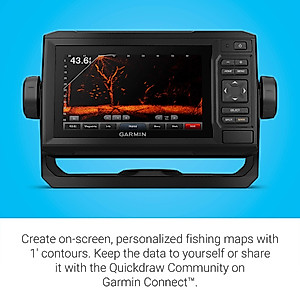 Garmin ECHOMAP UHD 63cv, Keyed Chartplotter with U.S. LakeVü g3 and GT24UHD-TM transducer