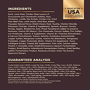 Wellness CORE+ Natural Grain Free Dry Dog Food, Wild Game Duck, Wild Boar & Rabbit with Freeze Dried Lamb, 18-Pound Bag