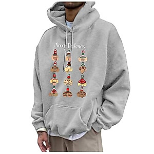 Mens Ugly Sweatshirt Christmas Crewneck Long Sleeve Shirts Winter Style Casual Look Pullover And Sweater Hoodie With Pocket Plus Size Christmas Sweatshirt Crewneck