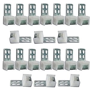 Qinwuwu XXHong Strong Couch Spring Repair Kit 4-Hole Sofa Spring Clips for Sofa Chair Bed Furniture Metal Hardware Accessories Spring Buckle 20 PCs