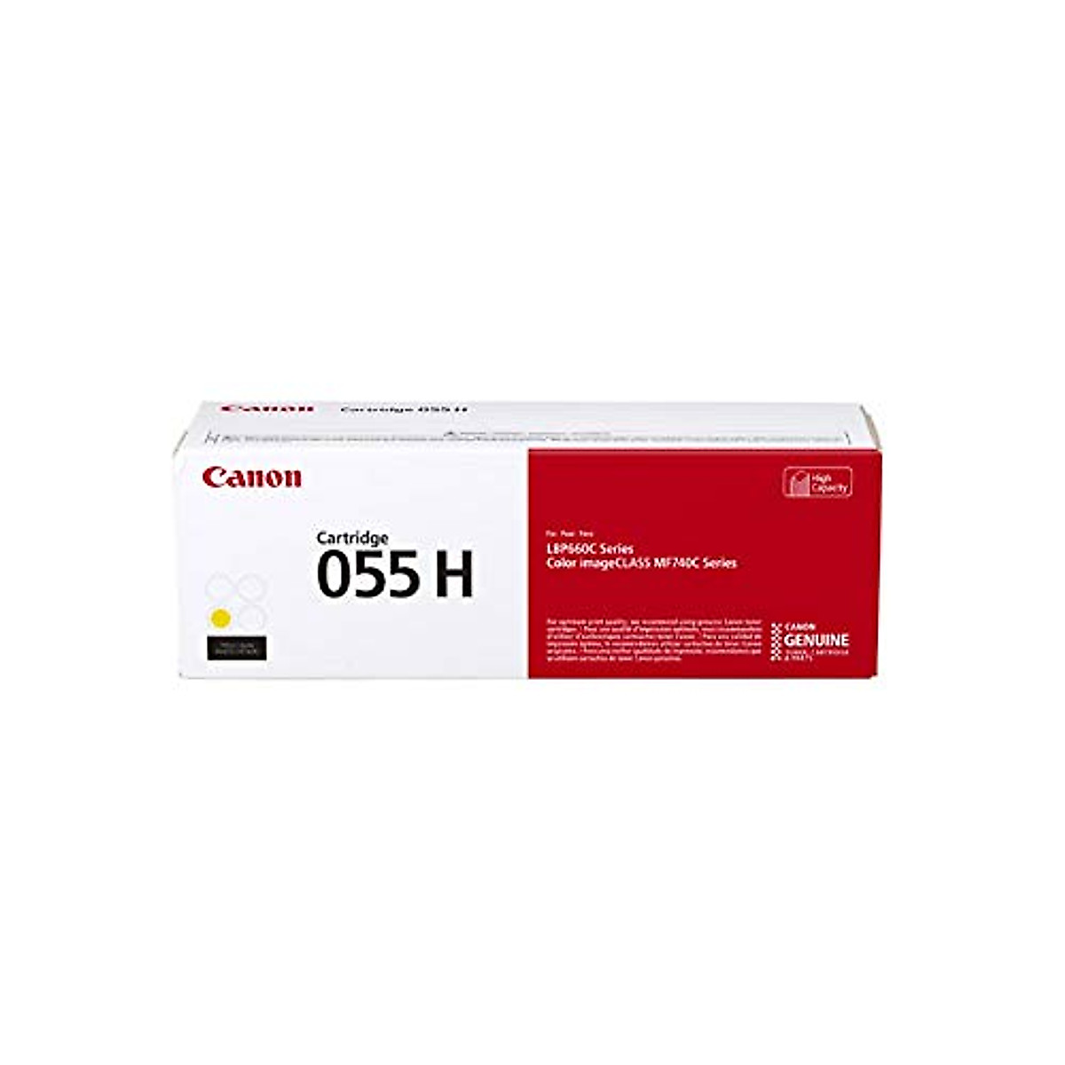 Canon Genuine 055 High Yield 4-Color Complete Toner Cartridge Set (CRG055HYCMYK)