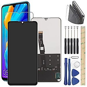 Screen Replacement for Huawei P30 Lite Nova 4E MAR-LX3A MAR-LX2 MAR-L21 MAR-LX3 MAR-LX1 2019 6.15" LCD Display Touch Screen Digitizer Assembly with Tools