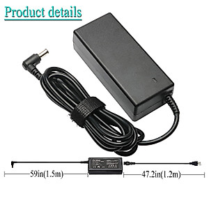 48W 19V 2.53A TV Charger AC Adapter for Samsung A4819-FDY UN32J400 UN32J4000AF UN32J400DAF UN32J400DAFXZA UN32J5205 UN32J5205AF BN44-00835A BN44-00838A BN44-00837A BN44-00886A Power Supply Cord Plug