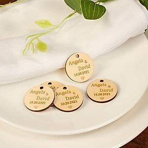 PGORSDOR Customized Banquet Guest Name Wooden Label,Customized Banquet Guest Name Wooden Label,Table Card Decoration (50Pcs)
