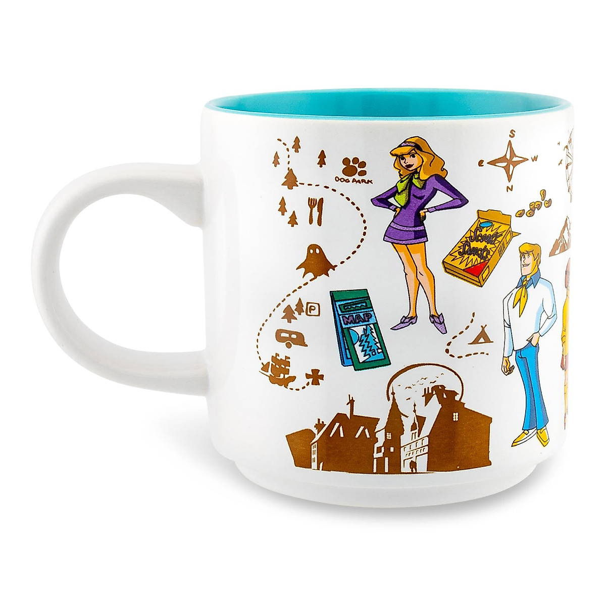 Silver Buffalo Scooby-Doo and the Gang Crystal Cove Ceramic Mug | Coffee Cup For Tea, Espresso, Cocoa | Holds 13 Ounces