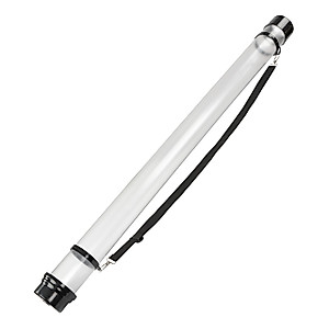 Get Out! Tennis Ball Hopper Tube for 16 Balls - Tennis Ball Pickup Collector Sports Ball Retriever Carrier - 40in, Black