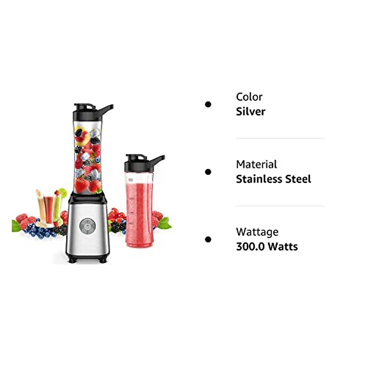 Single Serve Blender, Personal Blender for Smoothies and Shakes, Smoothies Blender with an Tritan BPA-Free 20Oz Travel Bottle