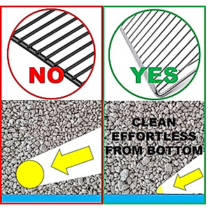 Qualiall All Metal Litter Scoop, Solid Metal Sifter, Cat Litter Scoop Metal Jumbo, Cat Urine Scoop, Litter Scooper with Holder, Litter Scooper Holder, Jumbo Cat Litter Scoop Sifter Scooper Holder