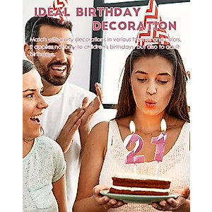 Number 30 Candles,30th Birthday Candles,Pink Happy Birthday Candle for Cake,3D Design Cake Topper Decorations for Women Birthday Party Wedding Anniversary Celebration Supplies