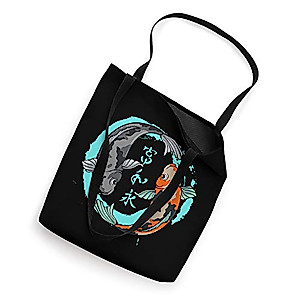 Japan Japanese Koi Carp Zen Circle Yin Yang Buddhist Yoga Tote Bag