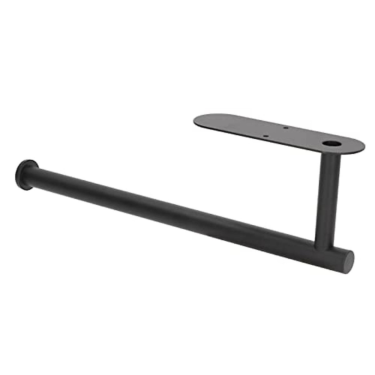 Paper Towel Holder Mount Bathroom with Wall Mounted Kitchen Black Counter Wall Hanging Mounted Stainless Steel for Wall Mount Paper Towel Holder Poster Stand Paper Towel Holders