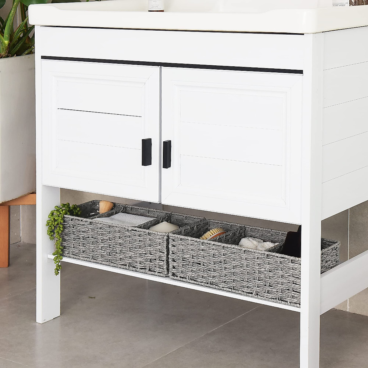 StorageWorks Open Home Storage Wicker Baskets