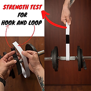 FixZilla 30 Sets Hook and Loop Strips with Adhesive - 1x4 Inch - Strong Back Adhesive Fasteners Tape, Black