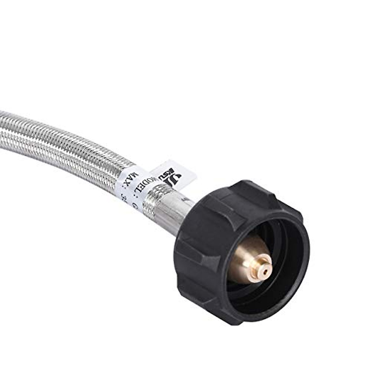 GGC 6 FT Stainless Steel Braided Propane Adapter Hose,1Lb to 20Lb Propane Conversion for Type1 LP Tank/QCC1,Bulk Portable Appliance and Gas Grill-CSA Certified