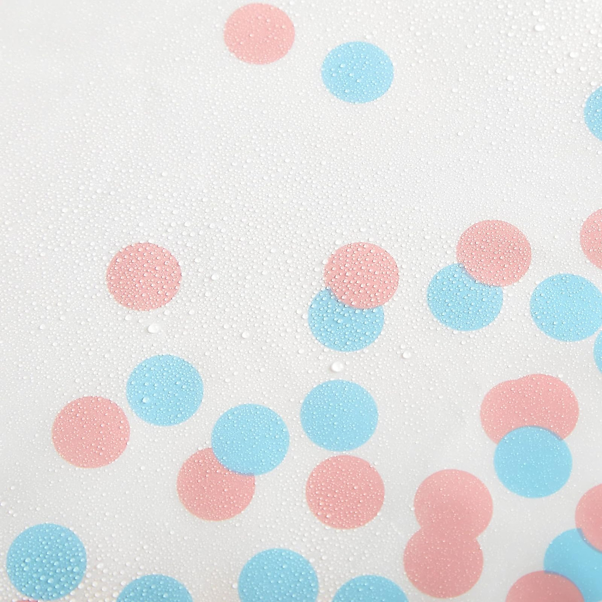 Plastic Table Covers with Pink and Blue Confetti for Gender Reveal (54 x 108 in, 6 Pack)