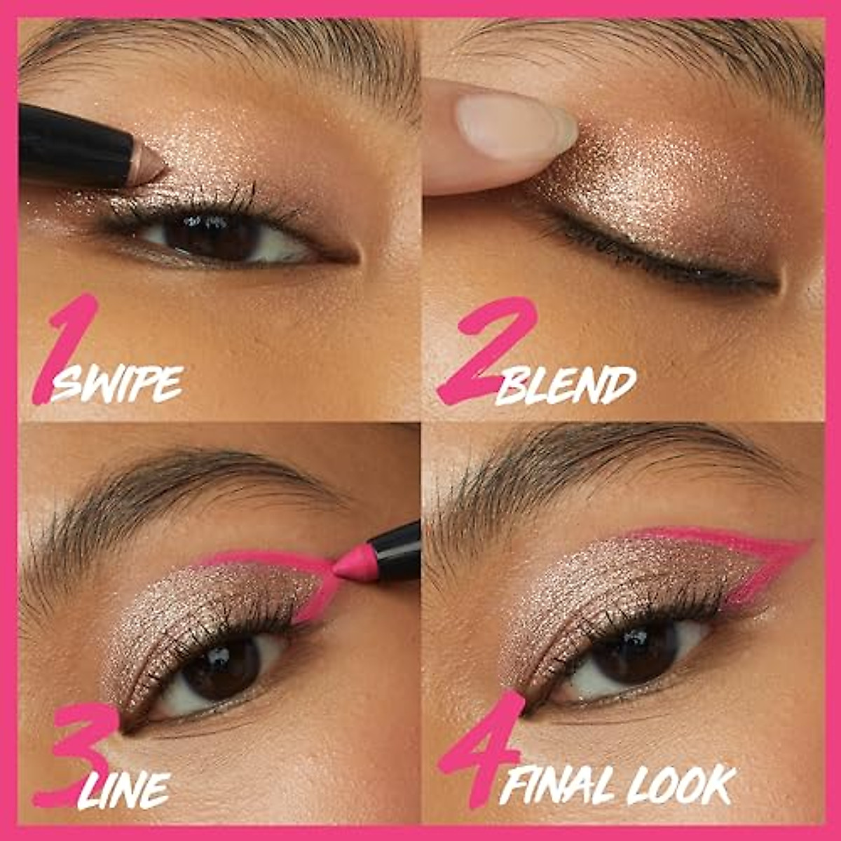 MAYBELLINE Color Tattoo Longwear Multi-Use Eye Shadow Stix, Eye Makeup, I am Shining (Light Pearl Shimmer)