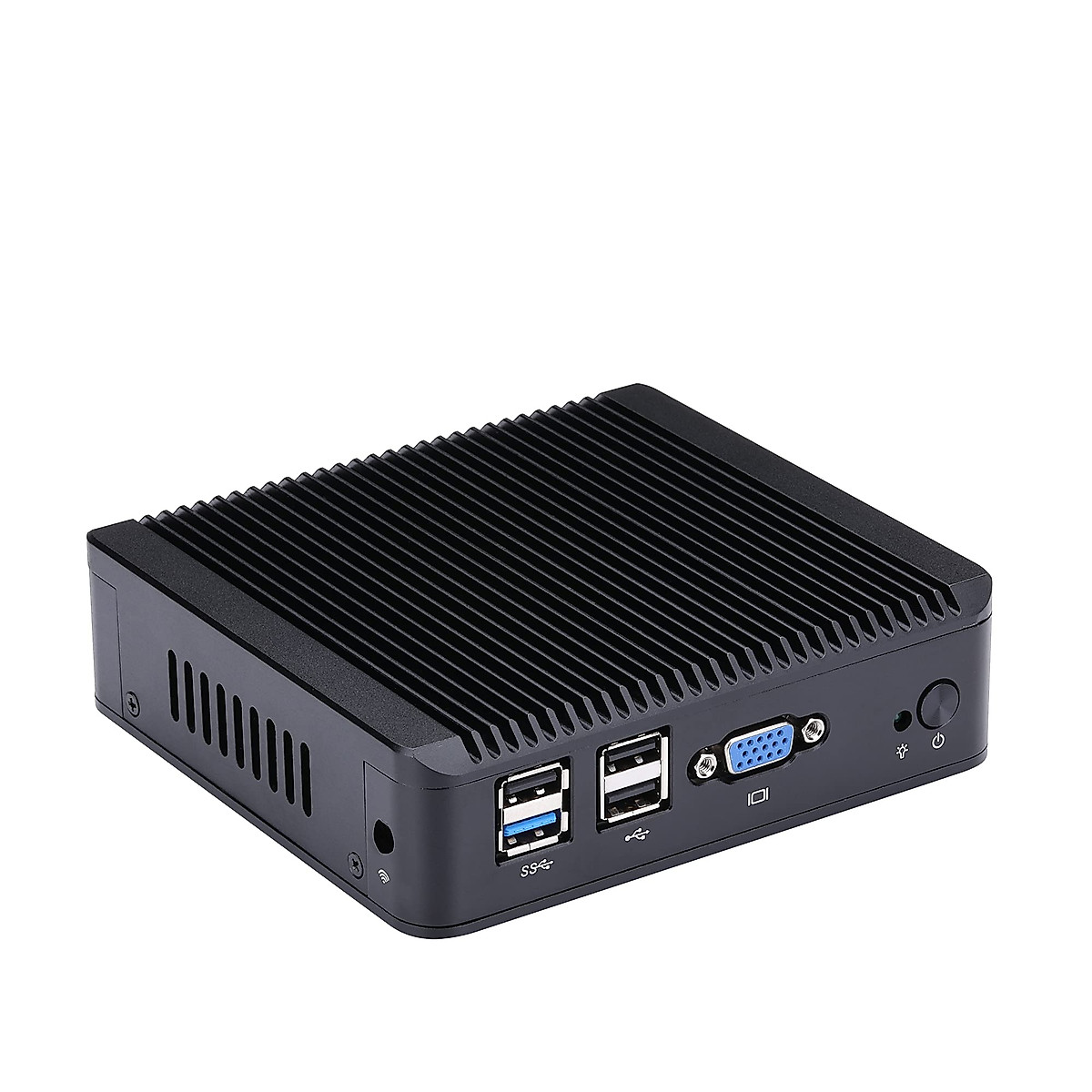 Best pc Qotom-Q190G4-S01 with celeron J1900 X86 2.42 GHz 4G ram 256G SSD 4 LAN 1080P Full HD Video Multiple Ethernet Ports