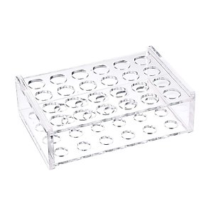 uxcell Test Tube Rack Holder Lab Stand Acrylic 24-Well Clear for 1.5ml and 2ml