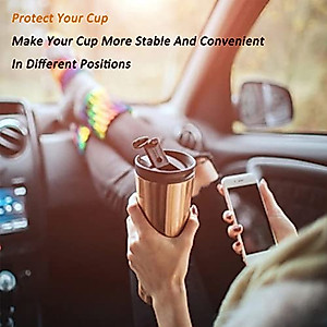 Yddcpbb 30 Pieces Rubber Bottoms for Sublimation Tumbler, Silicone Bottoms for Tumblers, Protective Antislip Rubber Bottom with Adhesive for Wine Tumblers, Skinny Tumblers, Mason Jars, Black (56MM)