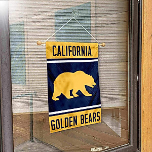 College Flags & Banners Co. Cal Berkeley Golden Bears Window Wall Banner Hanging Flag with Suction Cup