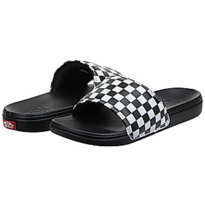 Vans La Costa Slide-On (Checkerboard) True White/Black Men's 8, Women's 9.5 Medium