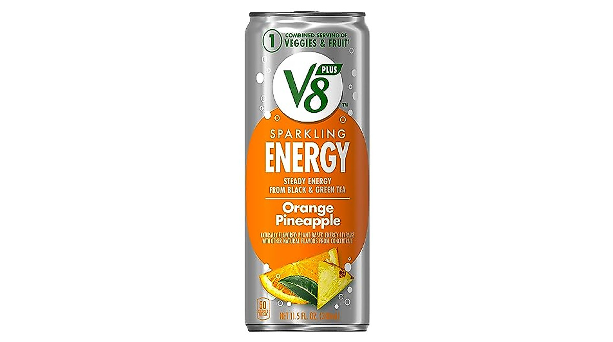 V8 +SPARKLING ENERGY Orange Pineapple Energy Drink - Natural, Non-GMO ...