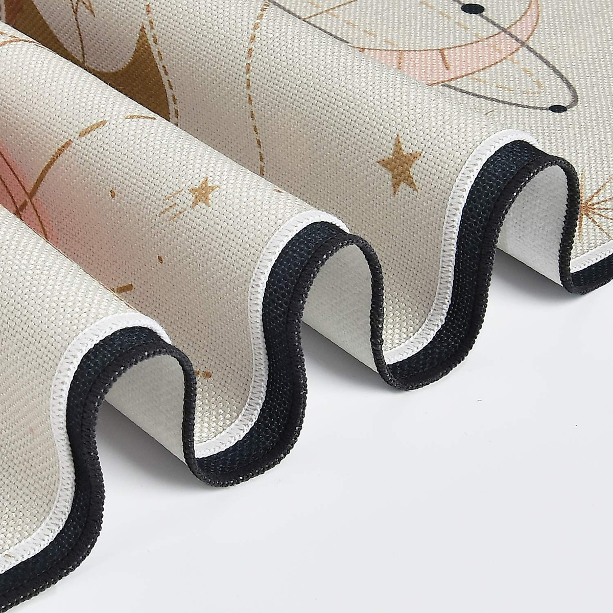 Lyacmy Moon Phase Tapestry Moon Tapestry Wall Hanging Art Bohemian Tapestries Black Tapestry for Room (Black, 12.8 x 51.2 inches)