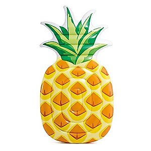 Intex 85 x 49 Inch Giant Inflatable One Person Pineapple Swimming Pool Float Mat