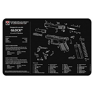 TekMat TEK-R17-GLOCK-42-43-TEK, Multi, One Size