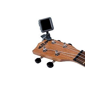 Kala Klipz Rechargeable Chromatic Clip-On Tuner for Guitar/Bass/Violin/Ukulele, Black