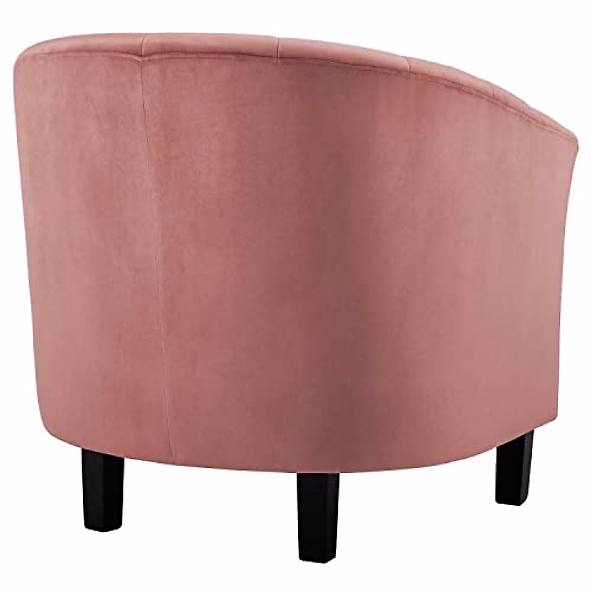 Modway Prospect Channel Tufted Performance Velvet Armchair Set of 2, Dusty Rose