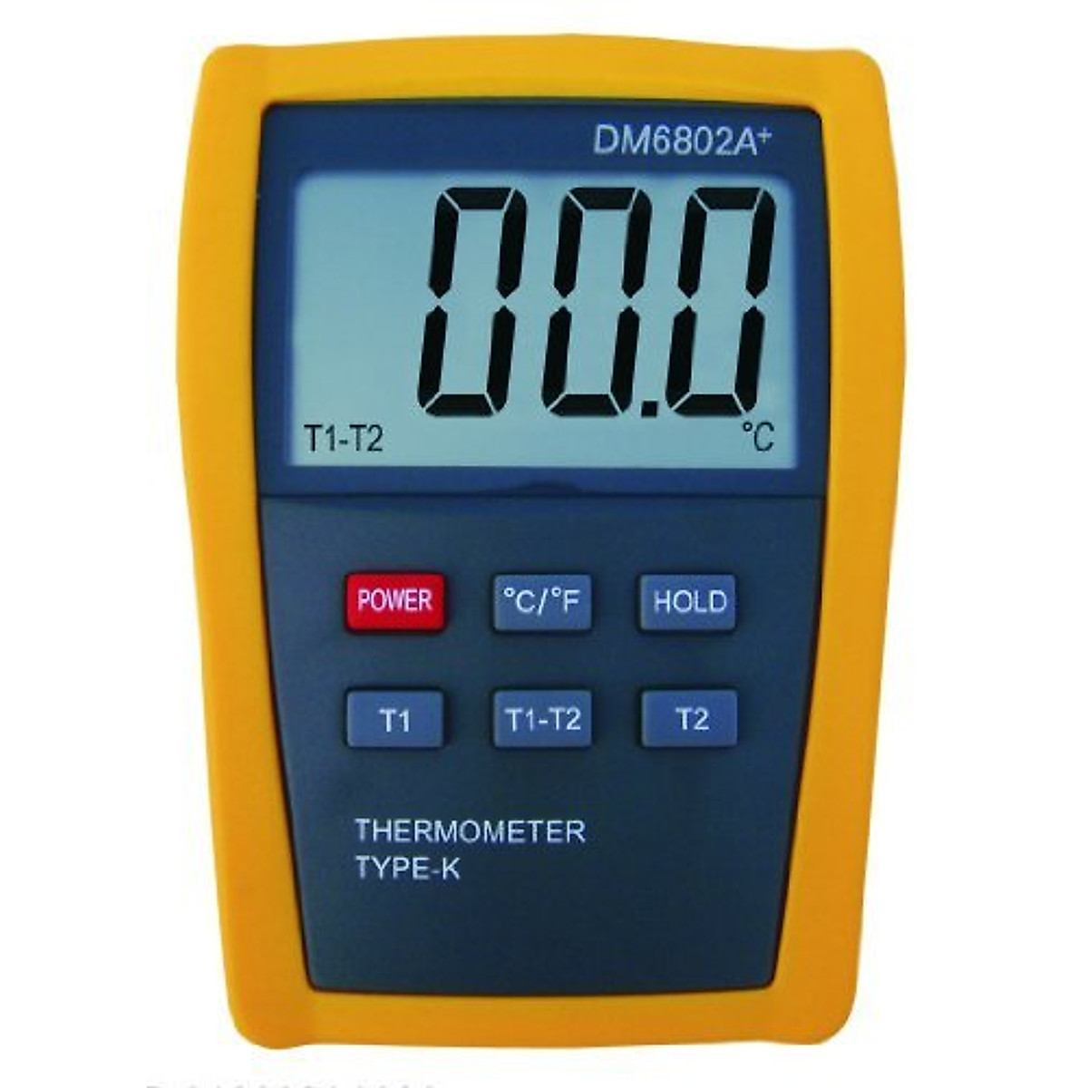 Digital 2 k-type Thermocouple Thermometer DM6802 for HVAC, Furnace, Heater