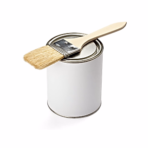 BLYSK Empty Metal Quart Paint Cans with Lids Paint Storage Containers Unlined Multipurpose Storage for Art and Crafts DIY Projects Painting Garage Organization Parties, Free Can Open, Marker & Labels (6, White)