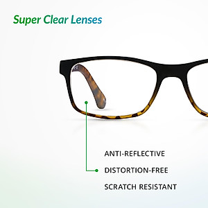 Select-A-Vision womens Optitek Tri Focus 2202 Black Reading Glasses, Black, 38 mm US