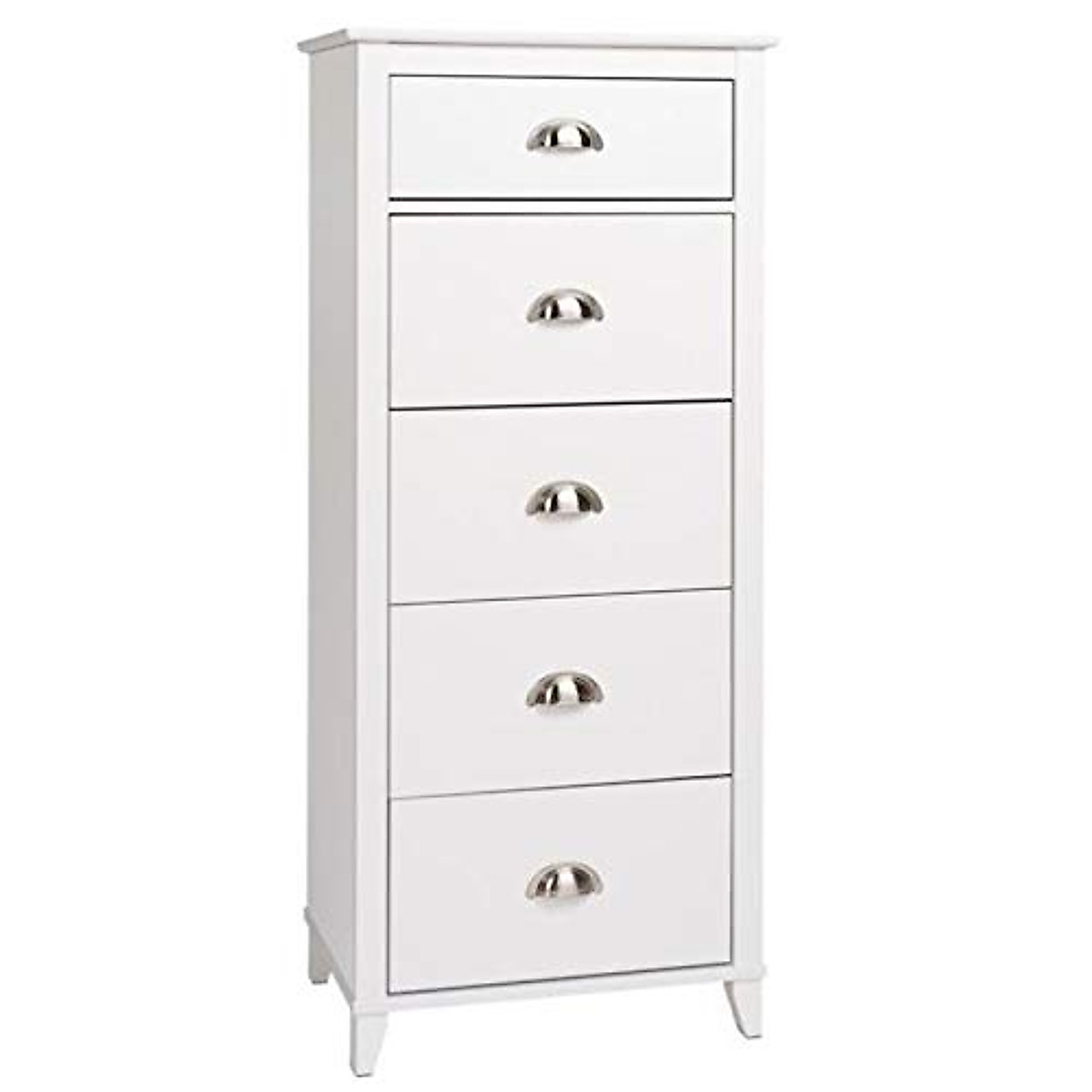 Prepac Yaletown 5-Drawer Tall Chest, White