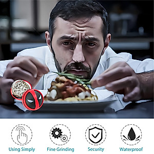 Grinder - 2.2 Inch Red Hand Grinder, Kitchen Spice Grinder for Coffee Beans, Nuts, Spices, Tobacco and Other Ingredients, Convenient and Easy to Clean (1 Pack)