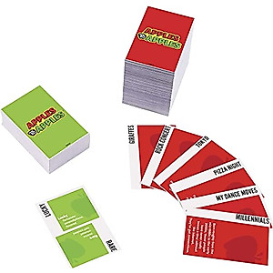 Mattel Games Apples to Apples Card Game, Family Game for Game Night with Family-Friendly Words to Make Crazy Combinations