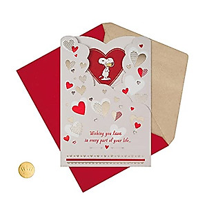 Hallmark Peanuts Valentine's Day Card (Snoopy Hugging Woodstock)