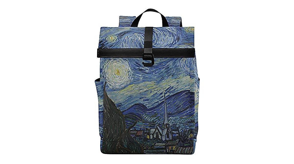 OREZI Van Gogh Starry Night Backpack for Kids and Adults