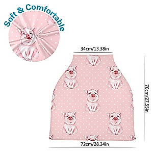 Nursing Cover Breastfeeding Scarf Cute Pig - Baby Car Seat Covers, Infant Stroller Cover, Carseat Canopy(929e)