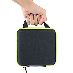 co2CREA Hard Travel Case Replacement for Bose SoundLink Color 2 Bluetooth Speaker II (Black Case + Yellow Citrus Zipper)