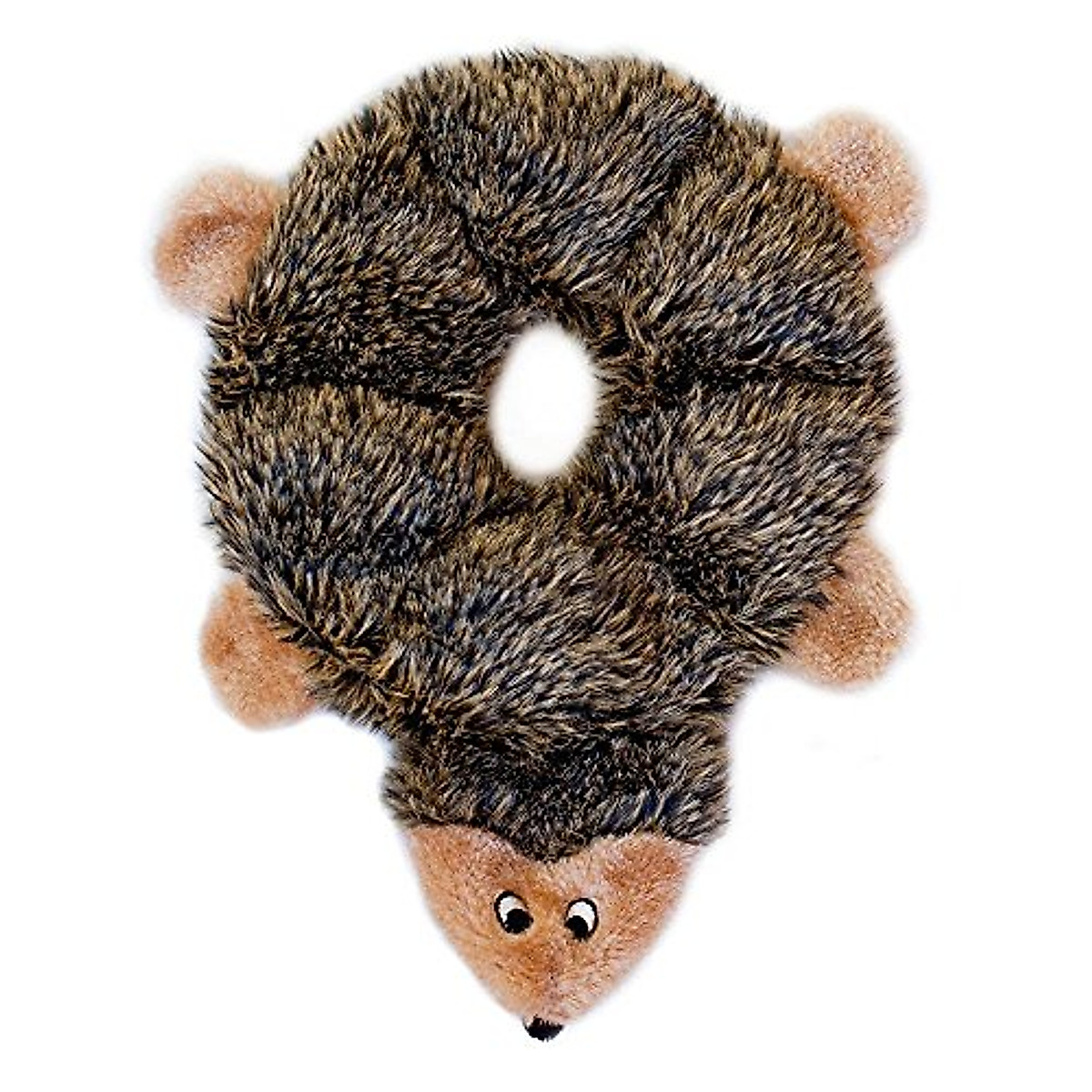 ZippyPaws - Loopy - No Stuffing Squeaky Plush Dog Toy - for Small and Medium Dogs - Hedgehog