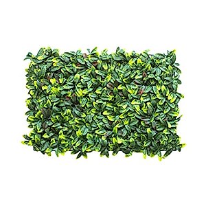 canjoyn Artificial Boxwood Panels Topiary Hedge Plants Artificial Greenery Fence Panels for Greenery Walls,Garden,Privacy Screen,Backyard,Outdoor, Indoor, Garden, Fence, Backyard and Home Décor (F)