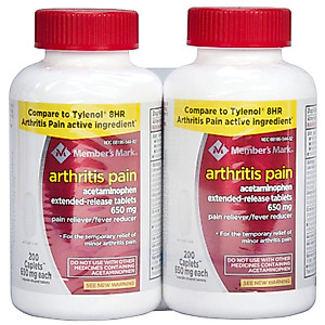 Member's Mark 650 mg Arthritis Pain Tablets (200 ct, 2 pk.)