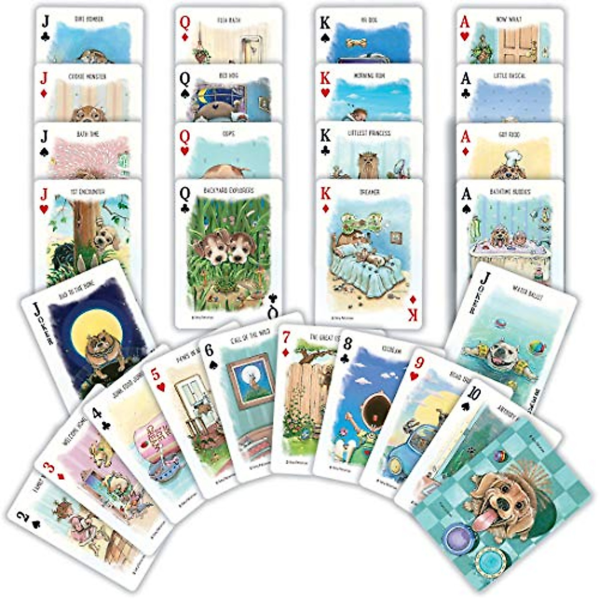 MasterPieces Officially Licensed Dogs Playing Cards - 54 Card Deck for Adults