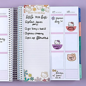 Hello Kitty x Erin Condren Designer Accessories Snap-in Wet Erase to-Do List Dashboard - Reversible, Wet Erase, Repositionable Laminated Reusable Whiteboard for Dry and Wet Erase Markers