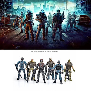 LIVELYOU Army Men VS Zombie Action Figure Toys Realistic Battle Scene Zombie Toys Playset Collections Christmas Halloween Toys Gifts Decoration for Boys Adults Kids (12PCS)