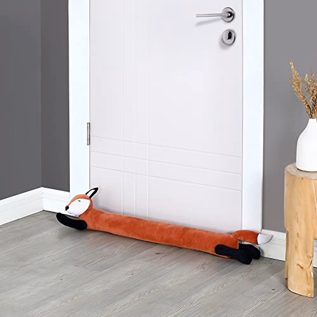 Decorative 36 Inch Door/Window Draft Guard - Energy Saving, Beautiful Decor, Available in Many Different Animal Styles, Great Gift (Roger The Fox)